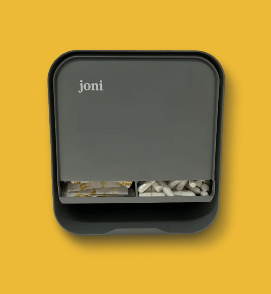 Model A | Open Period Care Dispenser for Pads & Tampons - joni